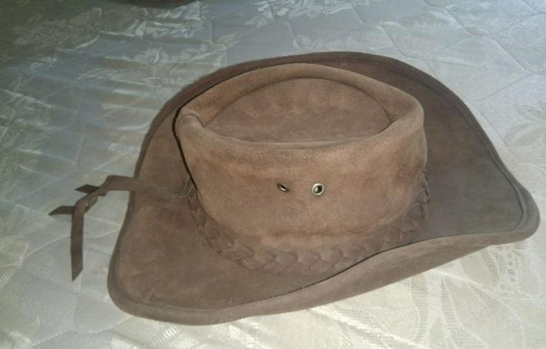 Men's Leather Cowboy Hat Size 58 Leather Western Hats for Men - Etsy