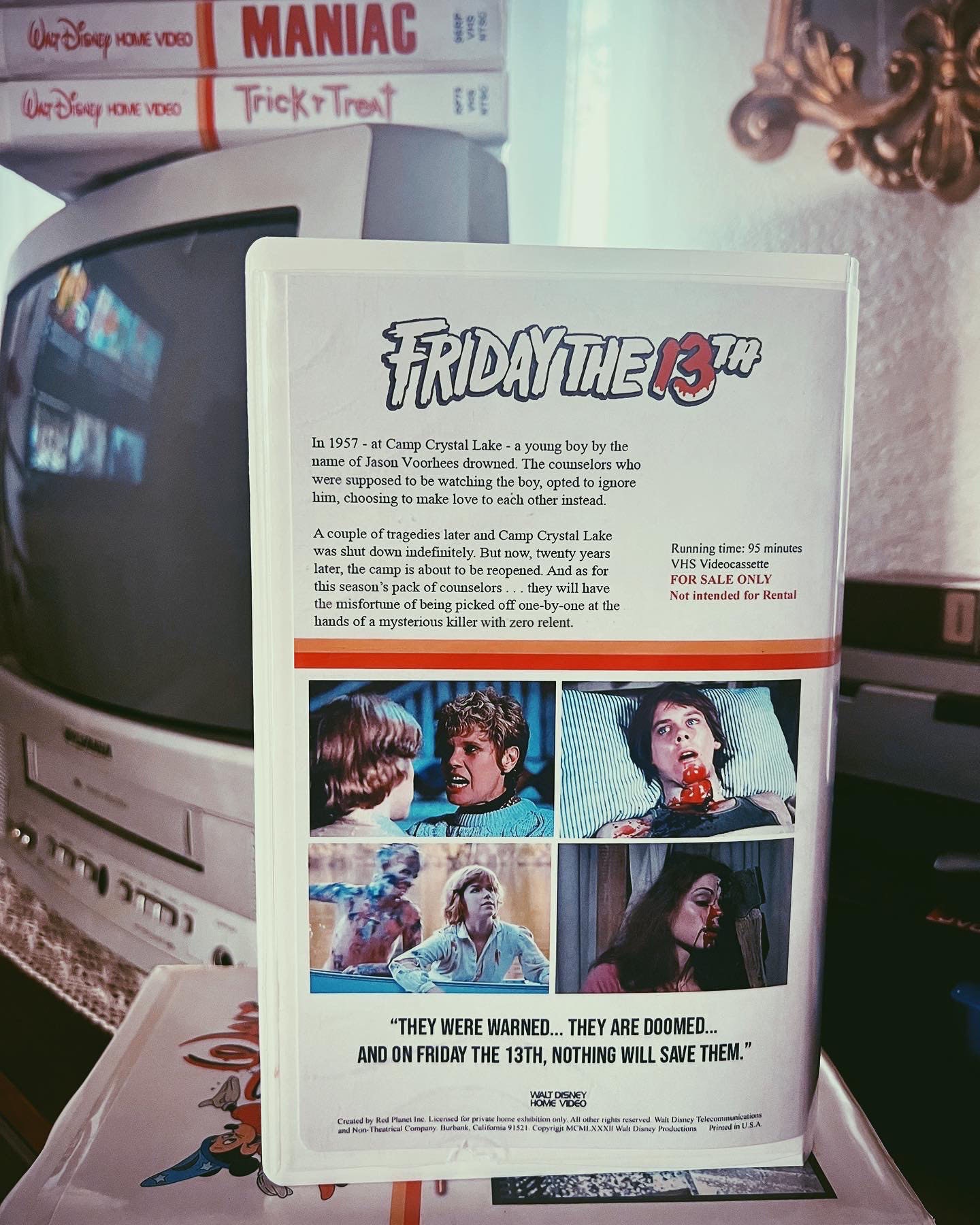 Friday the 13th (1980) Custom VHS Clamshell Slipcover (NO MOVIE) - Etsy