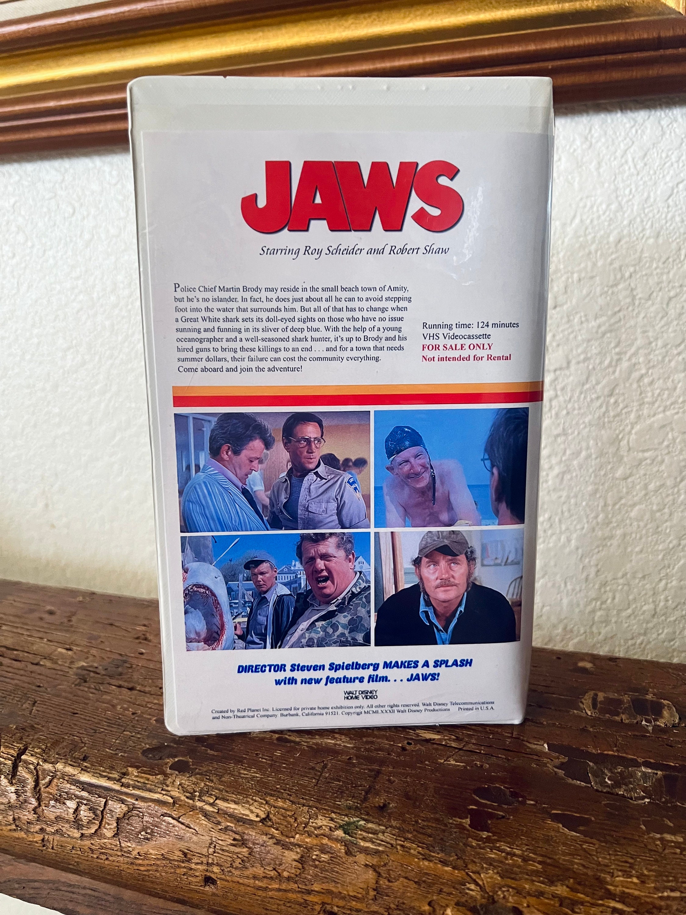 JAWS Custom VHS Clamshell Slipcover (no Movie) - Etsy