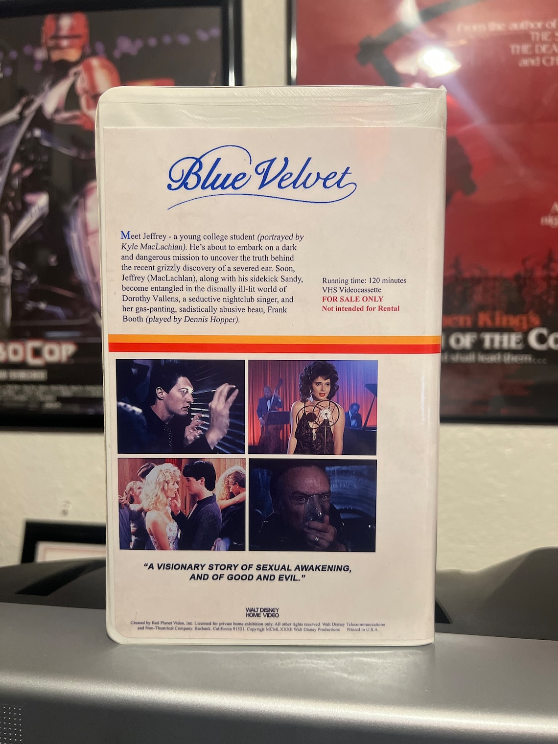 Blue Velvet 1986 Custom VHS Clamshell Slipcover Insert (NO MOVIE) - Etsy