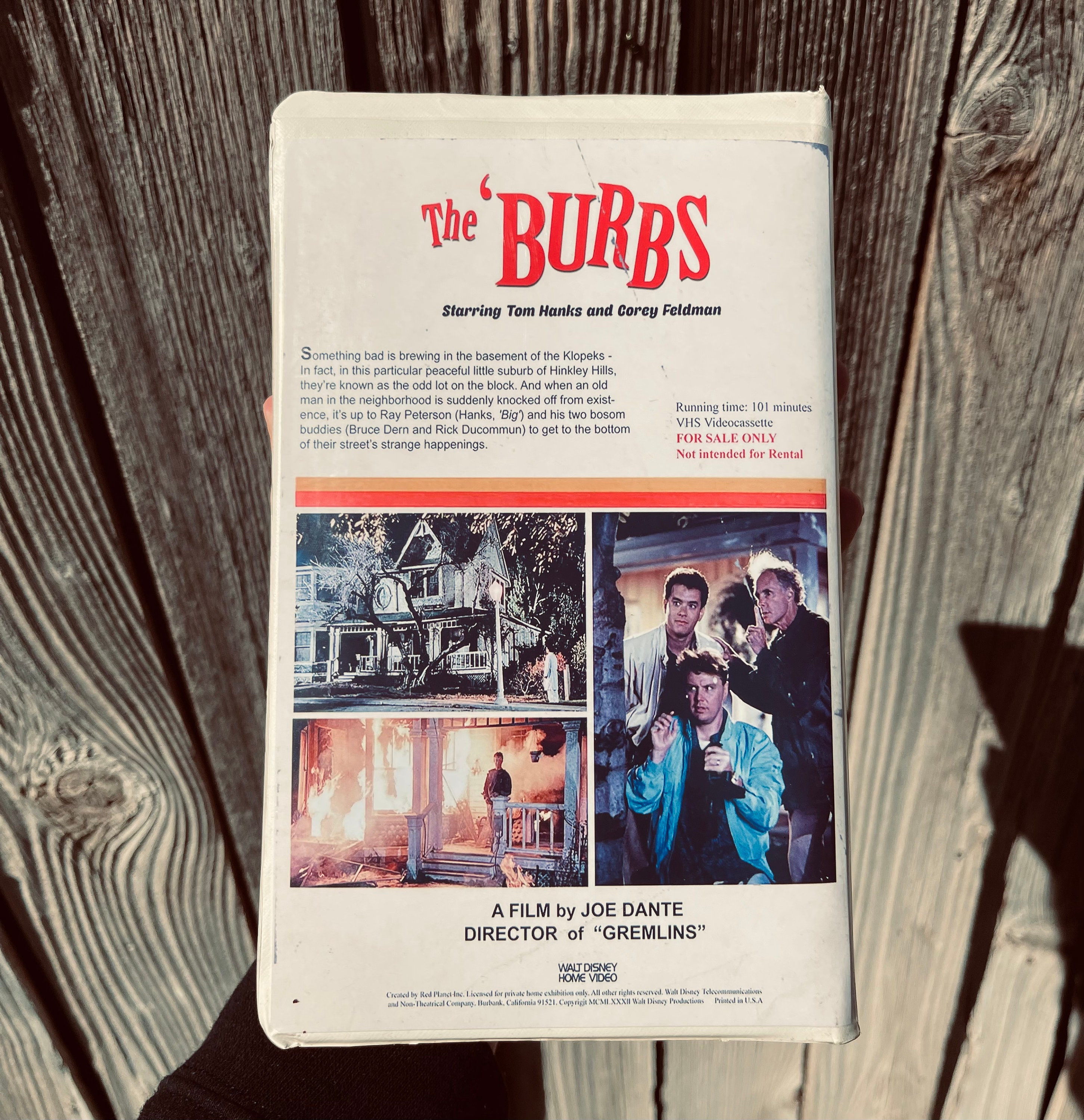 The burbs Custom VHS Slipcase NO MOVIE - Etsy