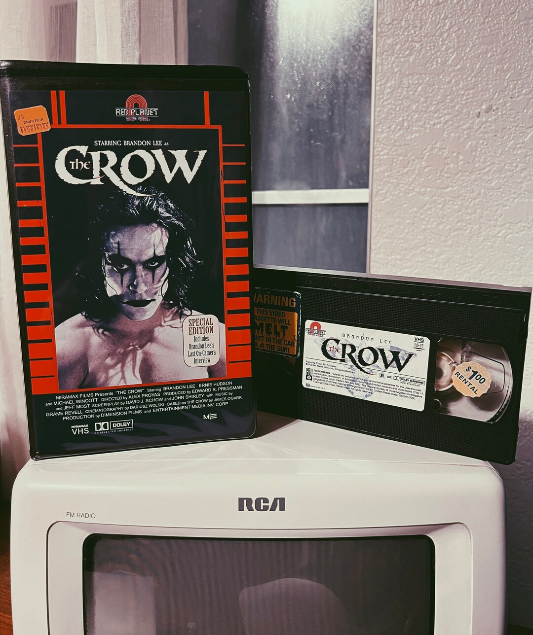 The Crow Brandon Lee Custom Clamshell VHS Slipcover (NO MOVIE) - Etsy