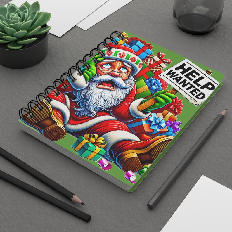 Santa PNG Help Wanted Digital Art High Resolution Funny Christmas ...