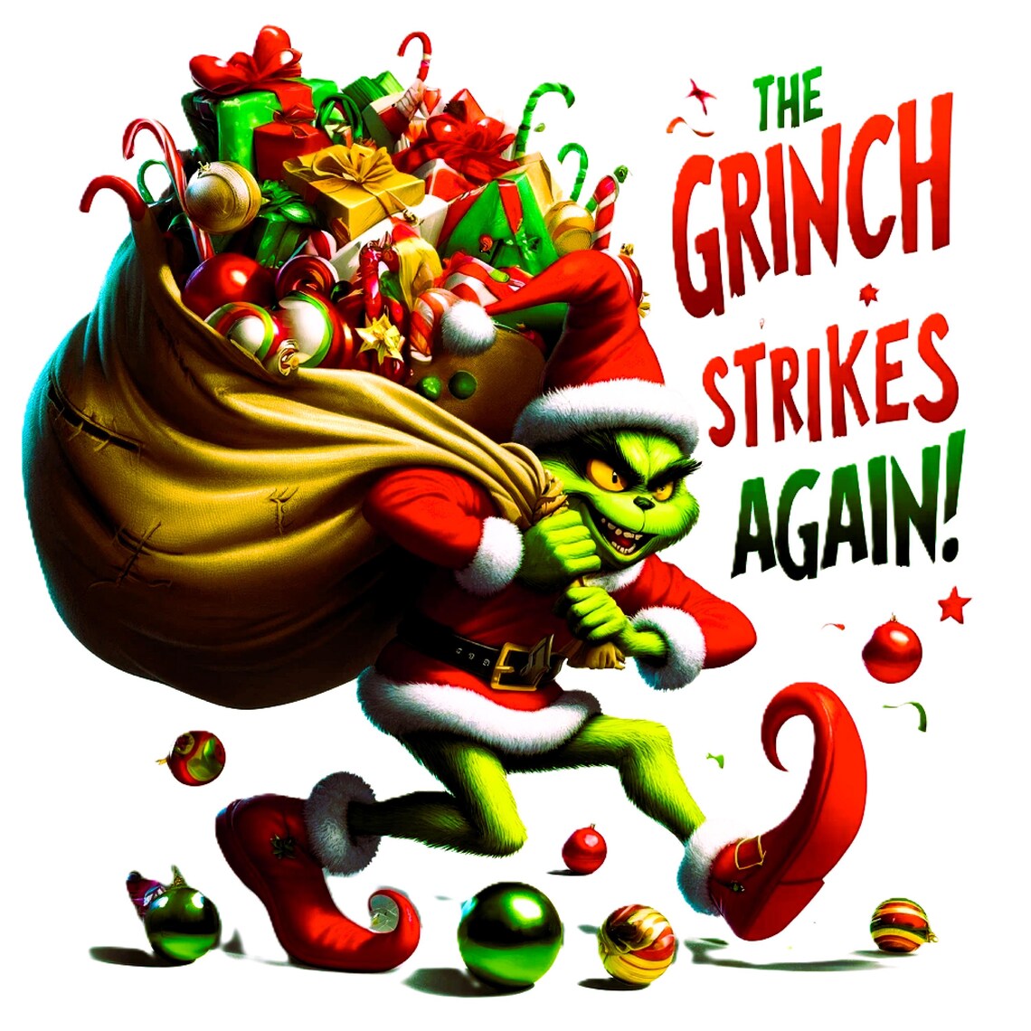 Grinch PNG High Resolution Digital Art Pack With Funny Grinch Sayings ...