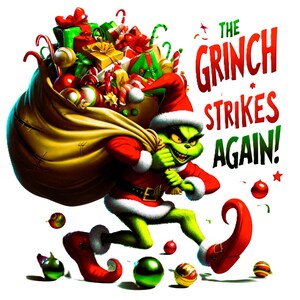 Grinch PNG High Resolution Digital Art Pack With Funny Grinch Sayings ...