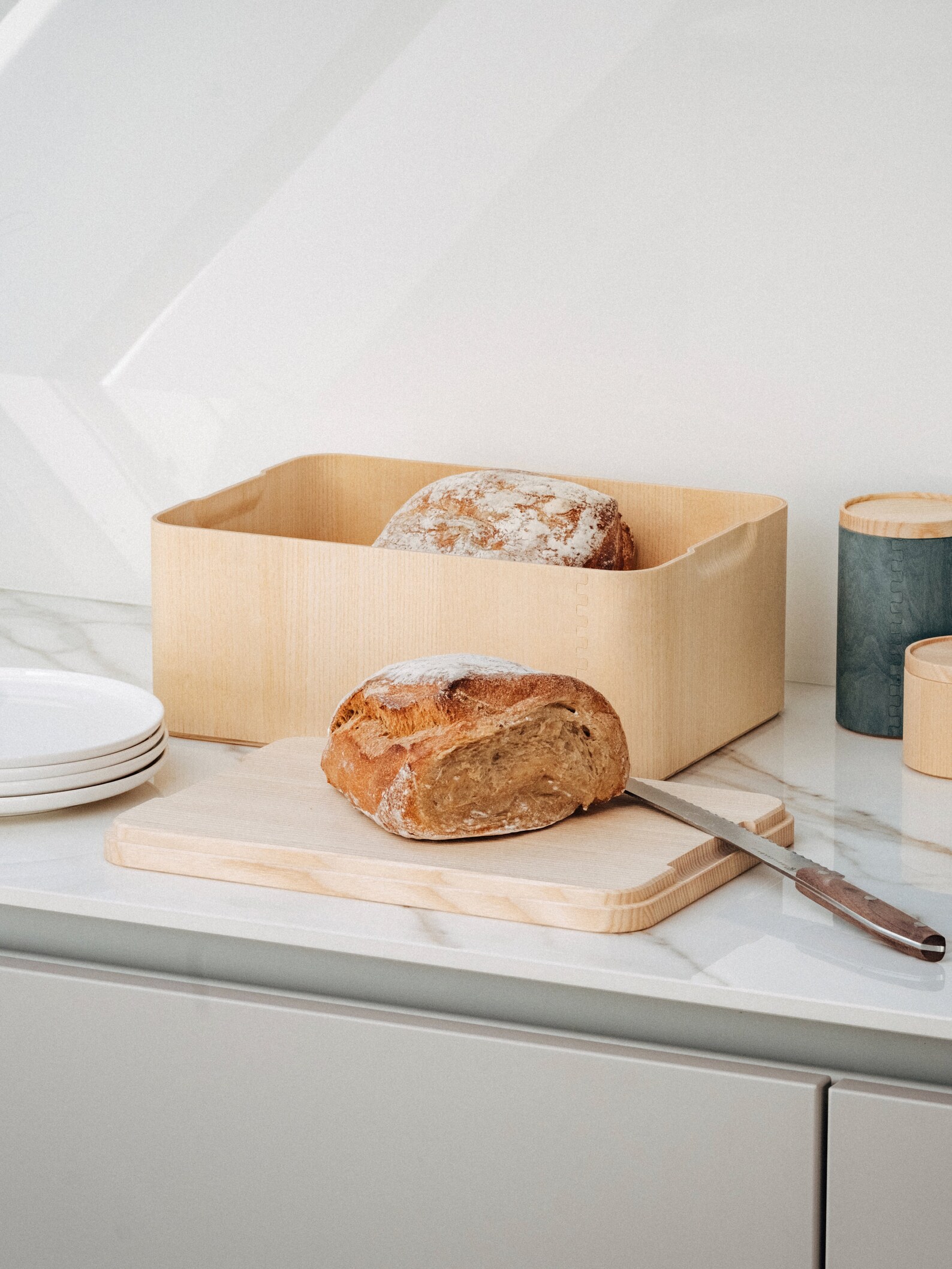 Wooden Bread Bin With Cutting Board, Wooden Bread Box, Cutting Board ...