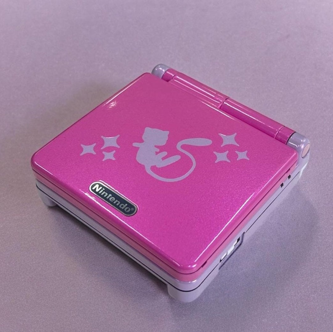 Gameboy Advance SP - IPS 3.0 FP - Pearl Pink Mew - Etsy
