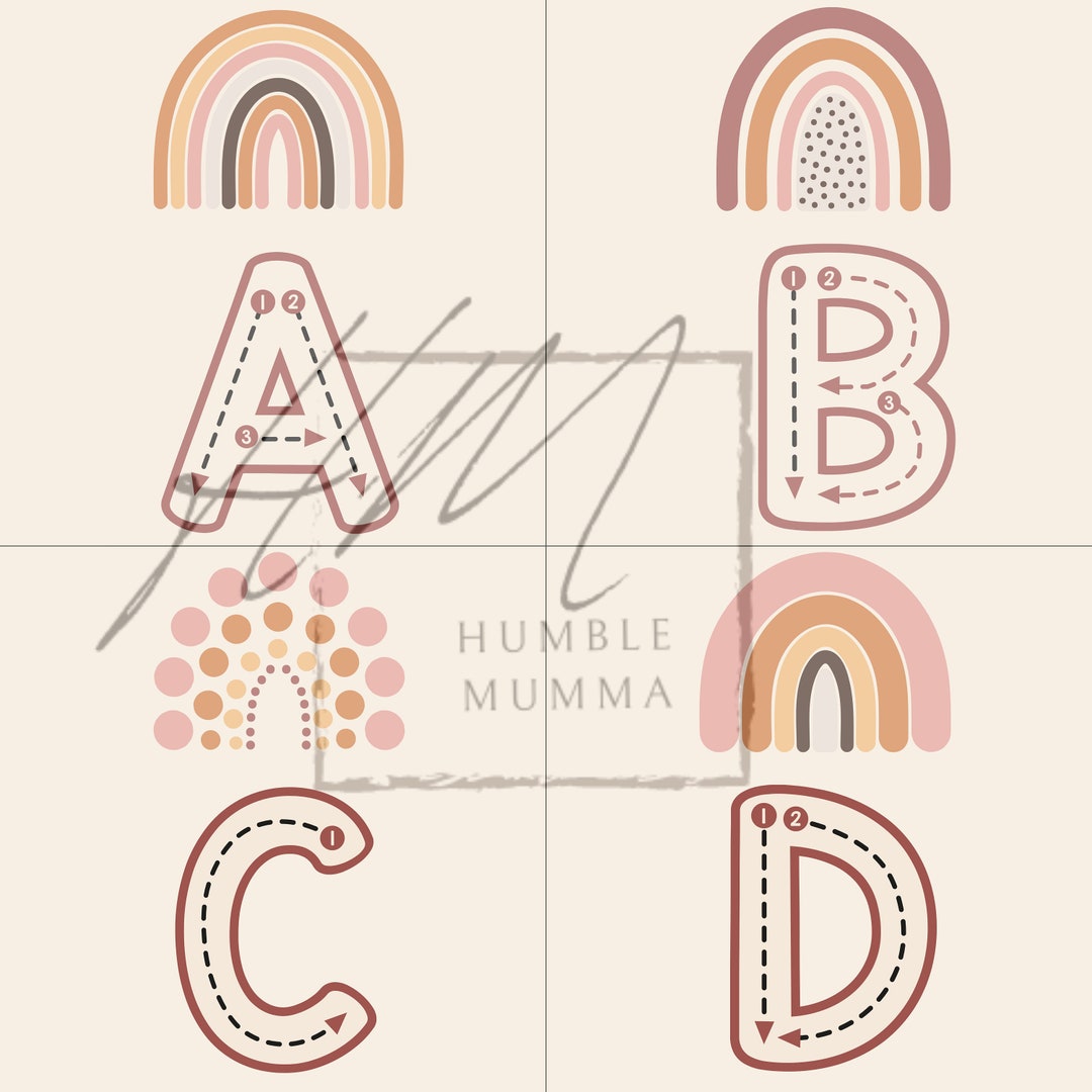 Letter Tracingalphabet Tracingteacher Starter Packboho Alphabet ...