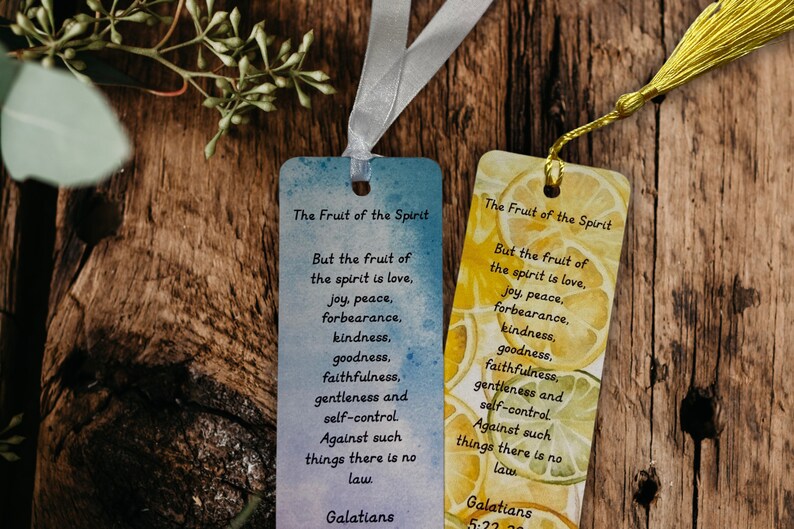 Fruit of the Spirit Bookmark | Galatians 5:22-23 | Christian Gift Idea ...