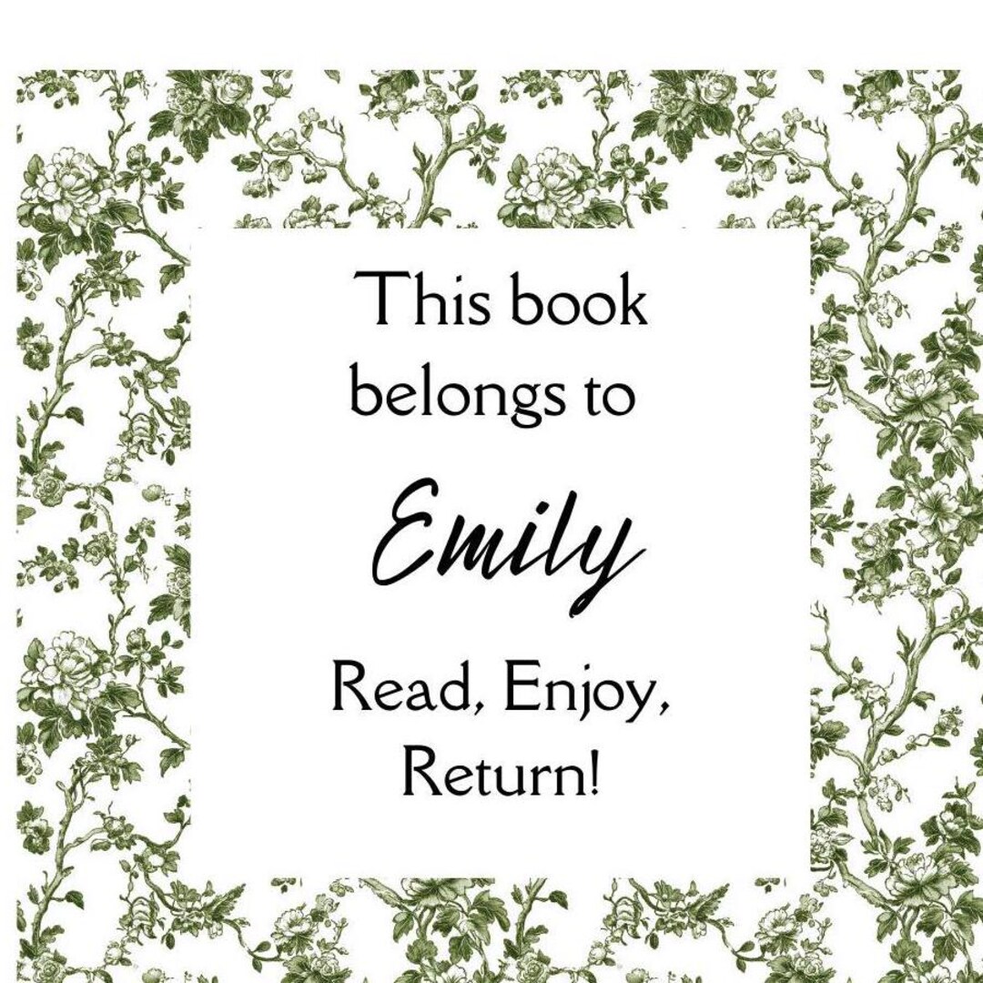 Personalized Book Labels: From the Library of - Bookplates - Etsy