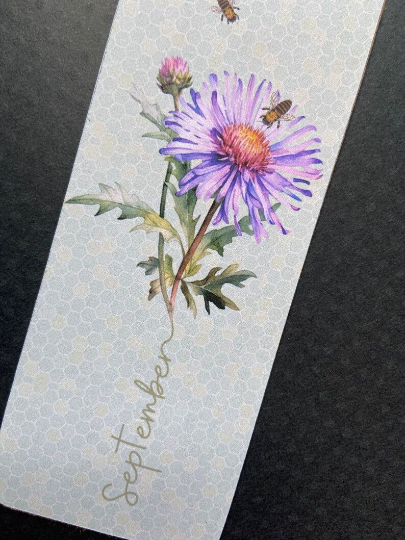 September Birth Flower Bookmark Morning Glory Birthday Bookmark Birth ...