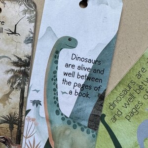Dinosaur Bookmark | Dinosaur Themed Gift | Dinosaur Gift Idea - Etsy