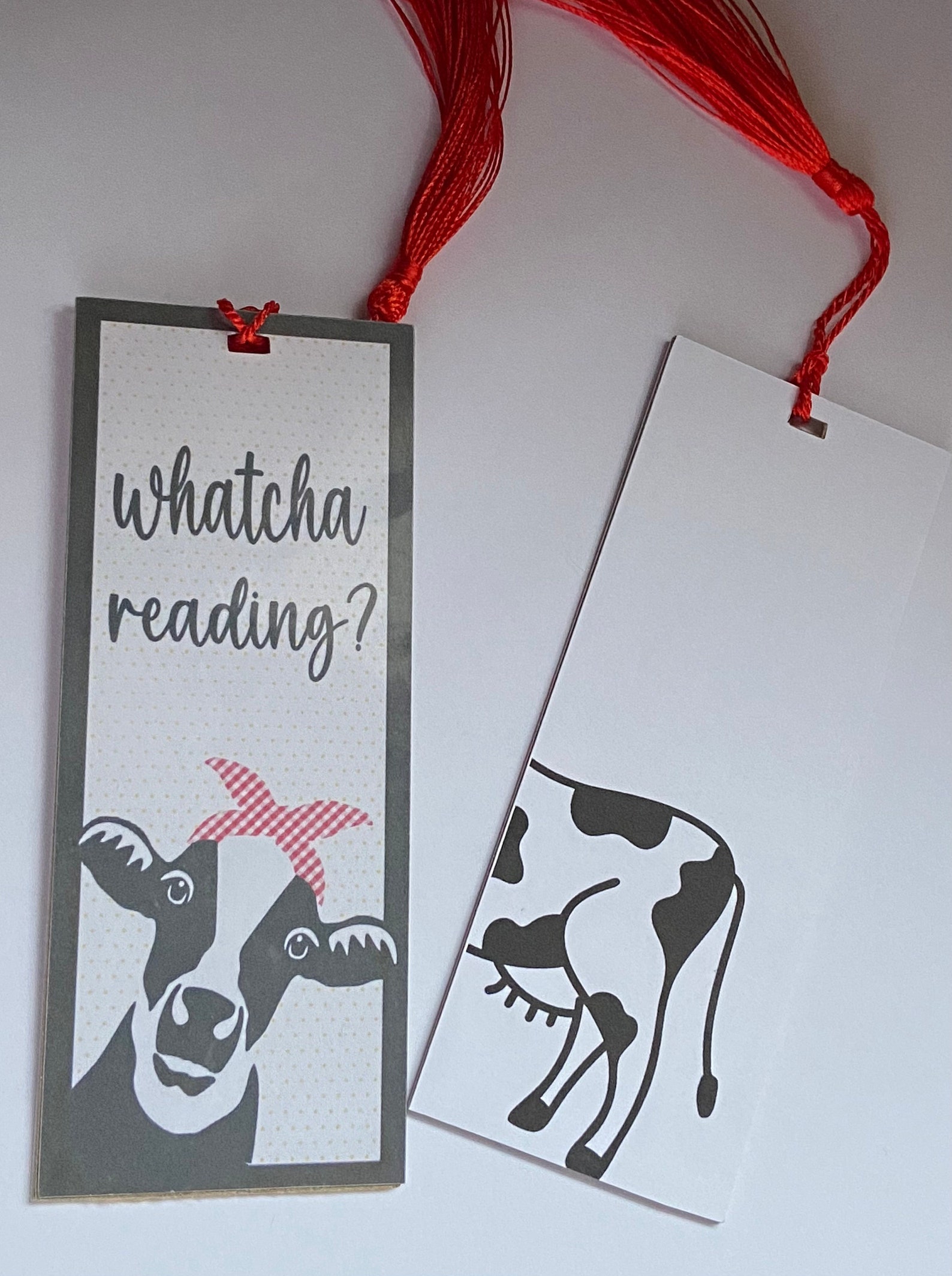Curious Cow Bookmark | Farm Cow | Cow Bookmark | Farm Life Bookmark ...