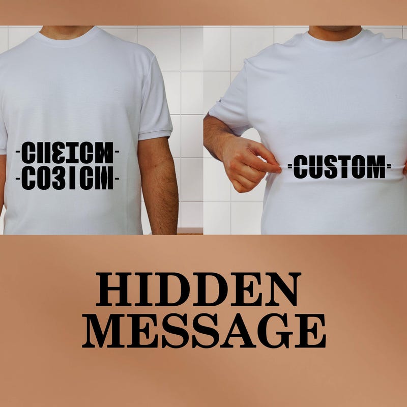 Secret Message on Sleeve - Etsy