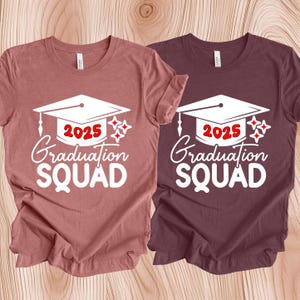 Class of 2025 Graduation Squad Shirts - Senior Grad Gift, Funny ...
