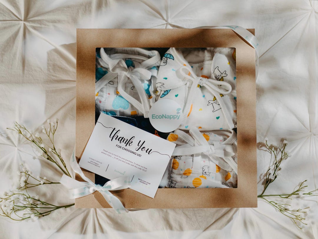 Organic Baby Shower Gift, No Flow Cloth Diaper, Eco-friendly Baby ...