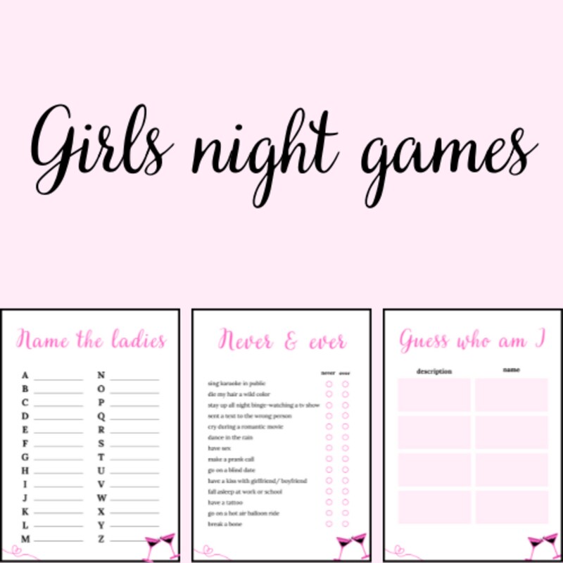 Ladies Night Games - Etsy
