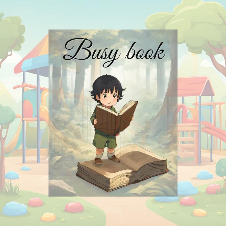 Busy Book Printable | Toddler Learning Templates | Preschool Activities ...