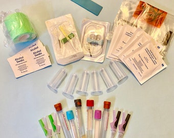 Big Phlebotomy Practice Kit Butterfly Needle Order of Draw Phlebotomy ...