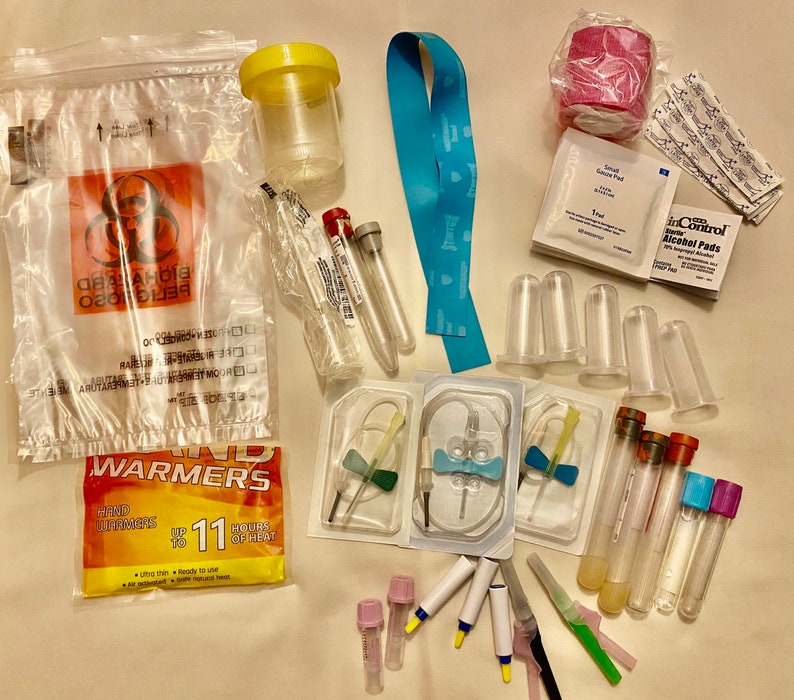 Phlebotomy Training Kit venipuncture , Dermal and Urine Collection . - Etsy