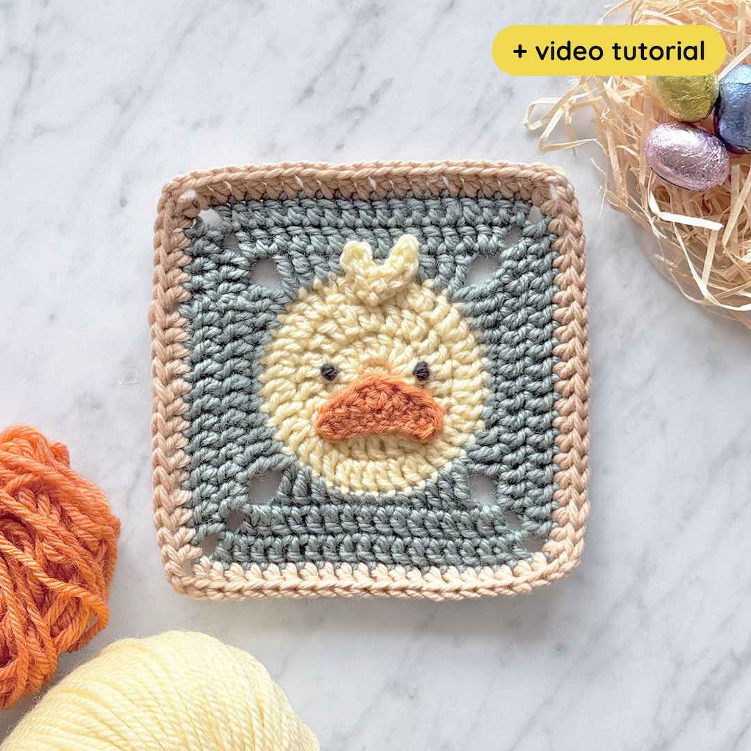 Duck Granny Square Crochet Pattern With Tutorial Video ⸱ Bird ...