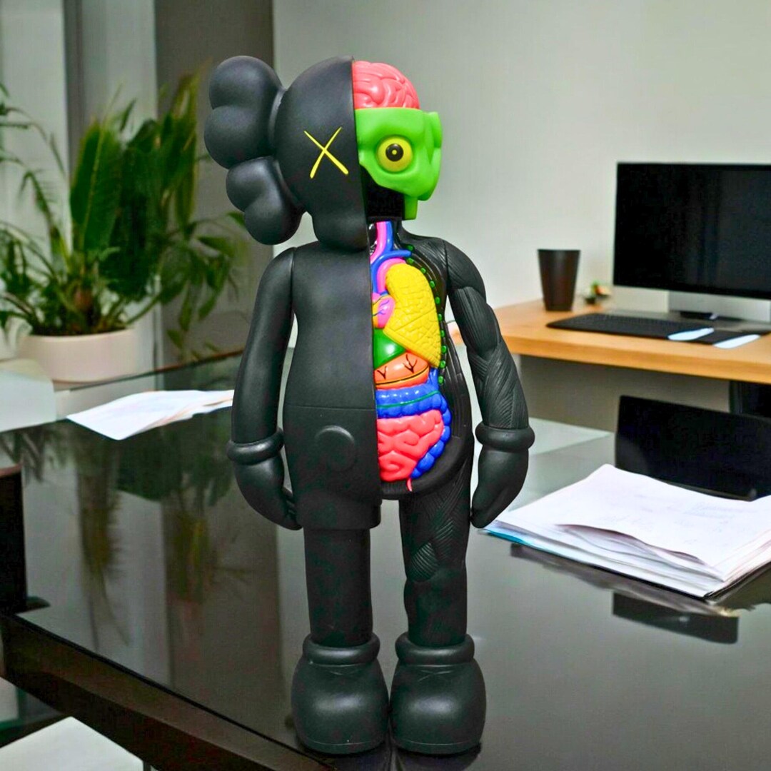 Kaws-inspired Anatomy Doll Modern Art Sculpture Companion Series Statue ...