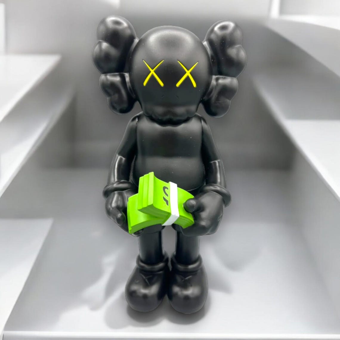 KAWS Inspired Money Counting Statue Modern Art Decor, Hypebeast Figure ...