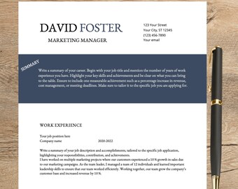 Resume Templates for Google Docs and Microsoft Word, Professional ...