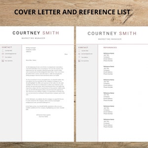 Resume Templates Word and Docs, Professional Resume With Cover Letter ...