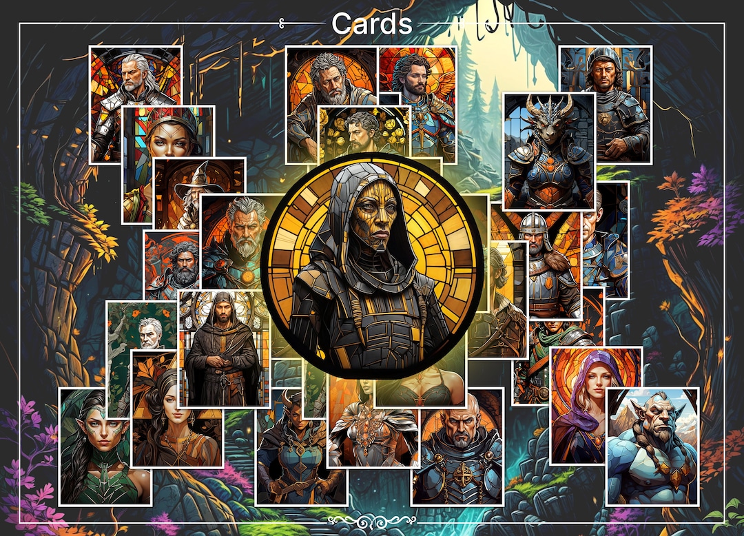 Fantasy Card Game, Tabletop Collectible Card Game, Hero Card Templates ...