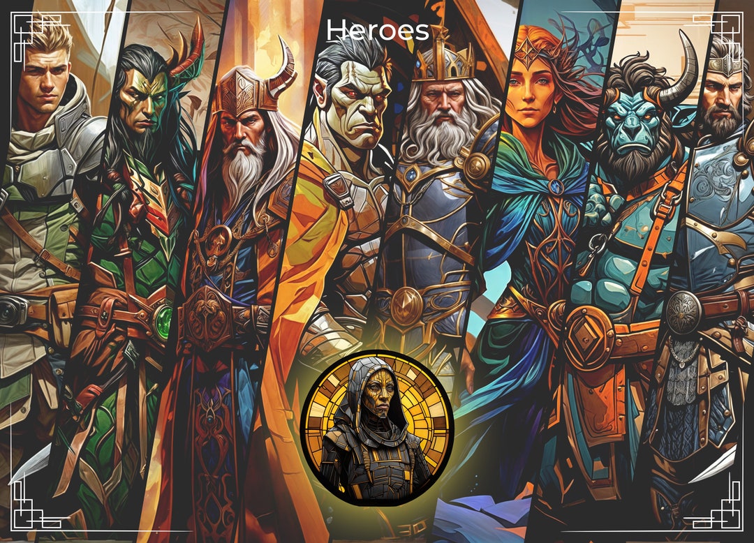 Character Art/portraits for Tabletop Collectible Games, for Party ...
