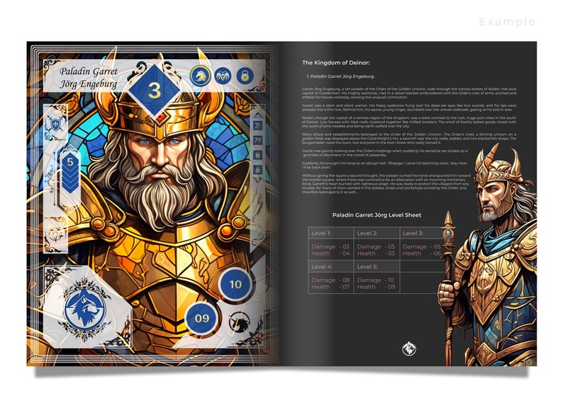 Fantasy Card Game, Tabletop Collectible Card Game, Hero Card Templates ...