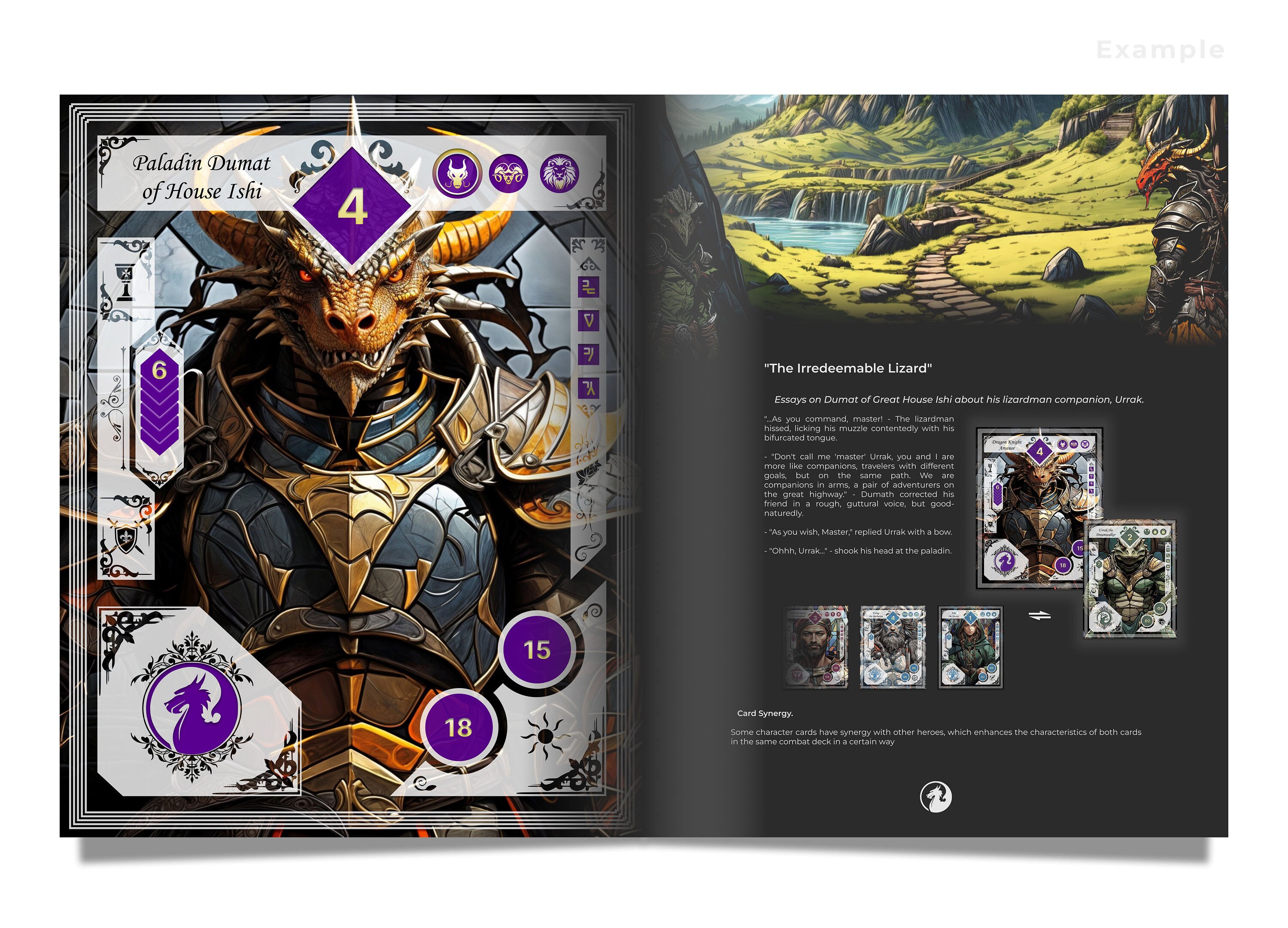 Fantasy Card Game, Tabletop Collectible Card Game, Hero Card Templates ...