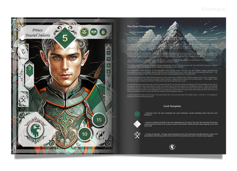 Fantasy Card Game, Tabletop Collectible Card Game, Hero Card Templates ...