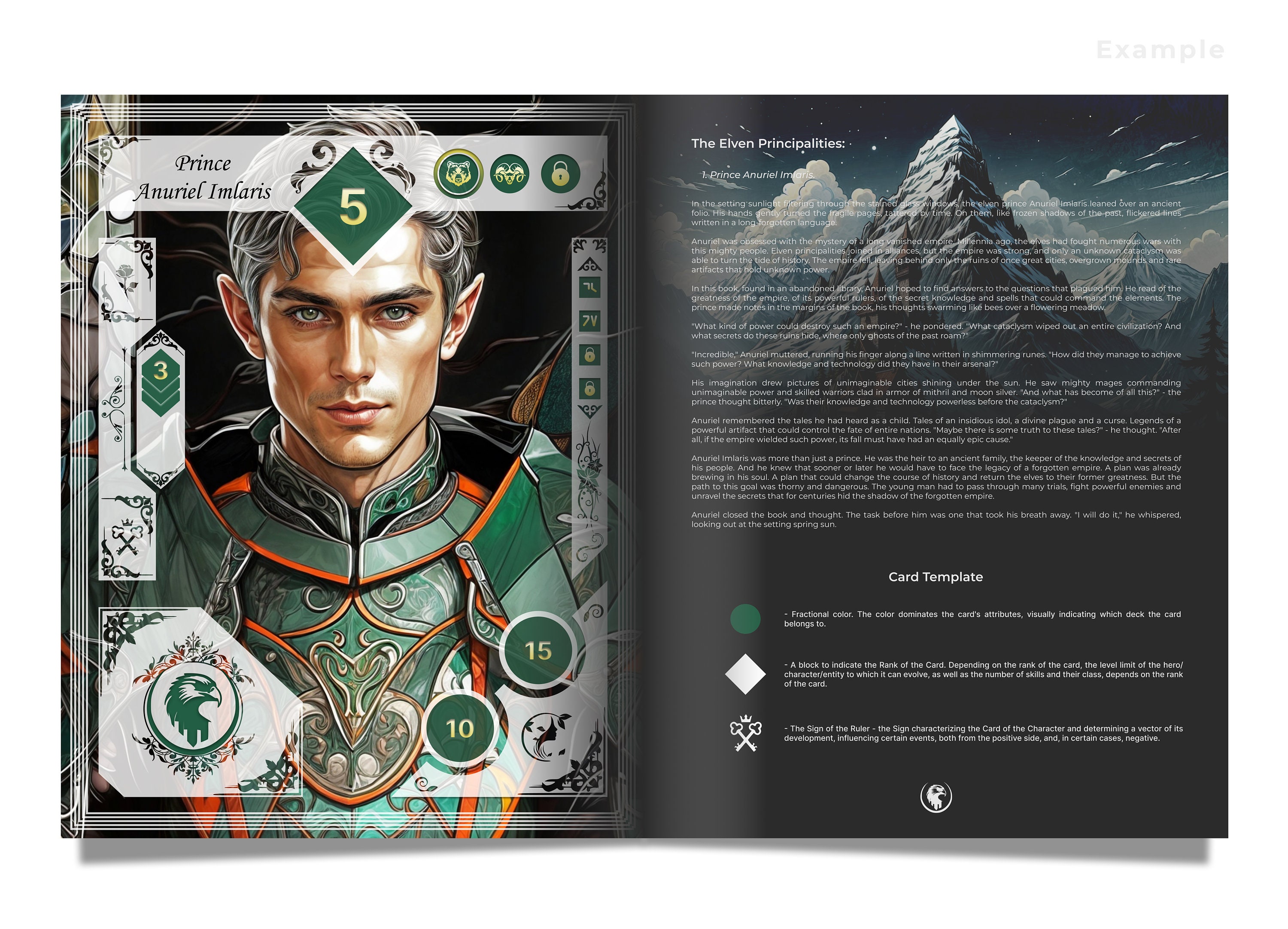 Fantasy Card Game, Tabletop Collectible Card Game, Hero Card Templates ...