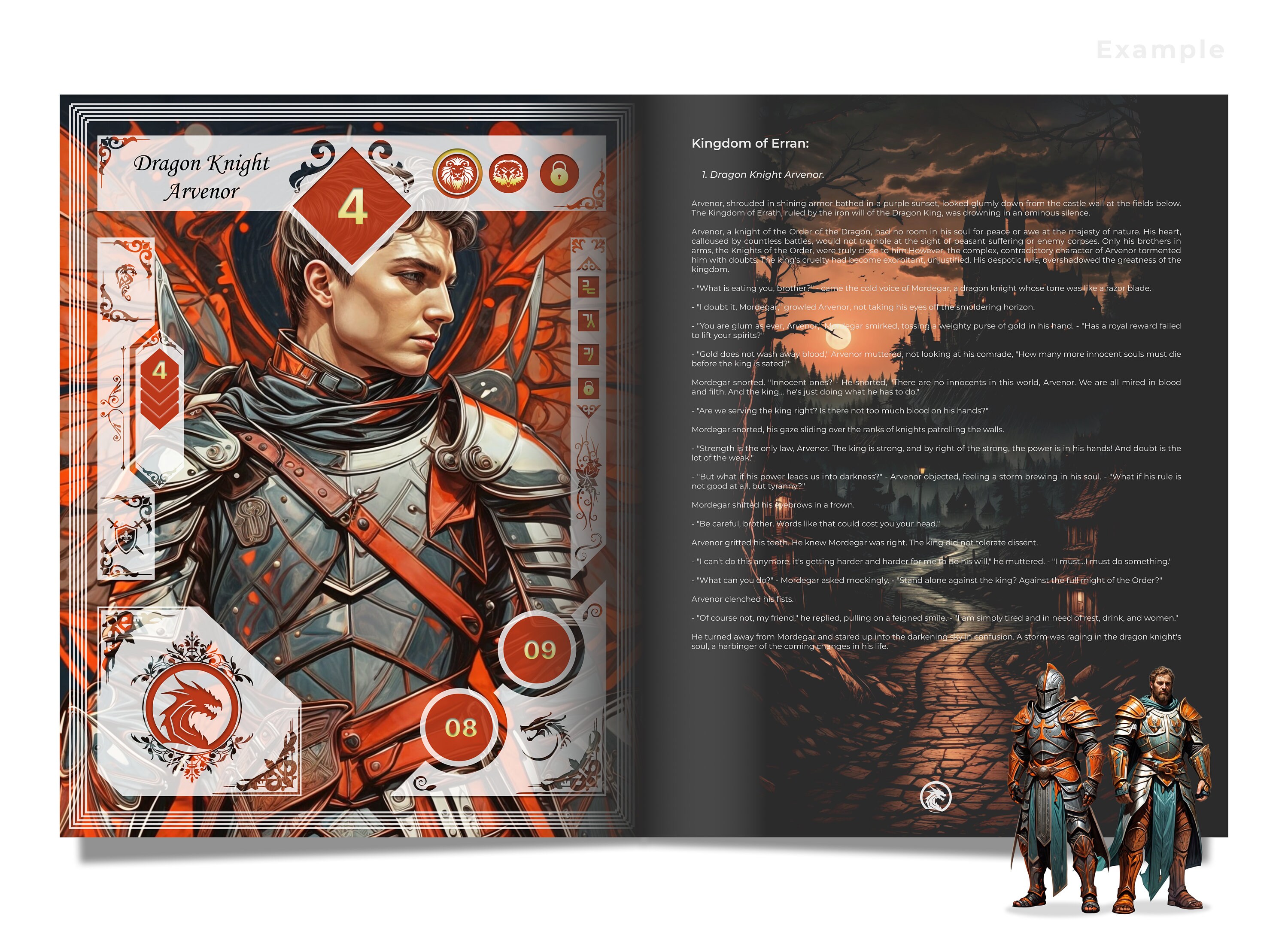 Fantasy Card Game, Tabletop Collectible Card Game, Hero Card Templates ...