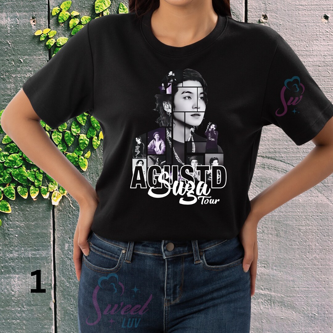 Custom Suga BTS Shirts Personalized Tees Featuring Suga, K-pop Fan ...