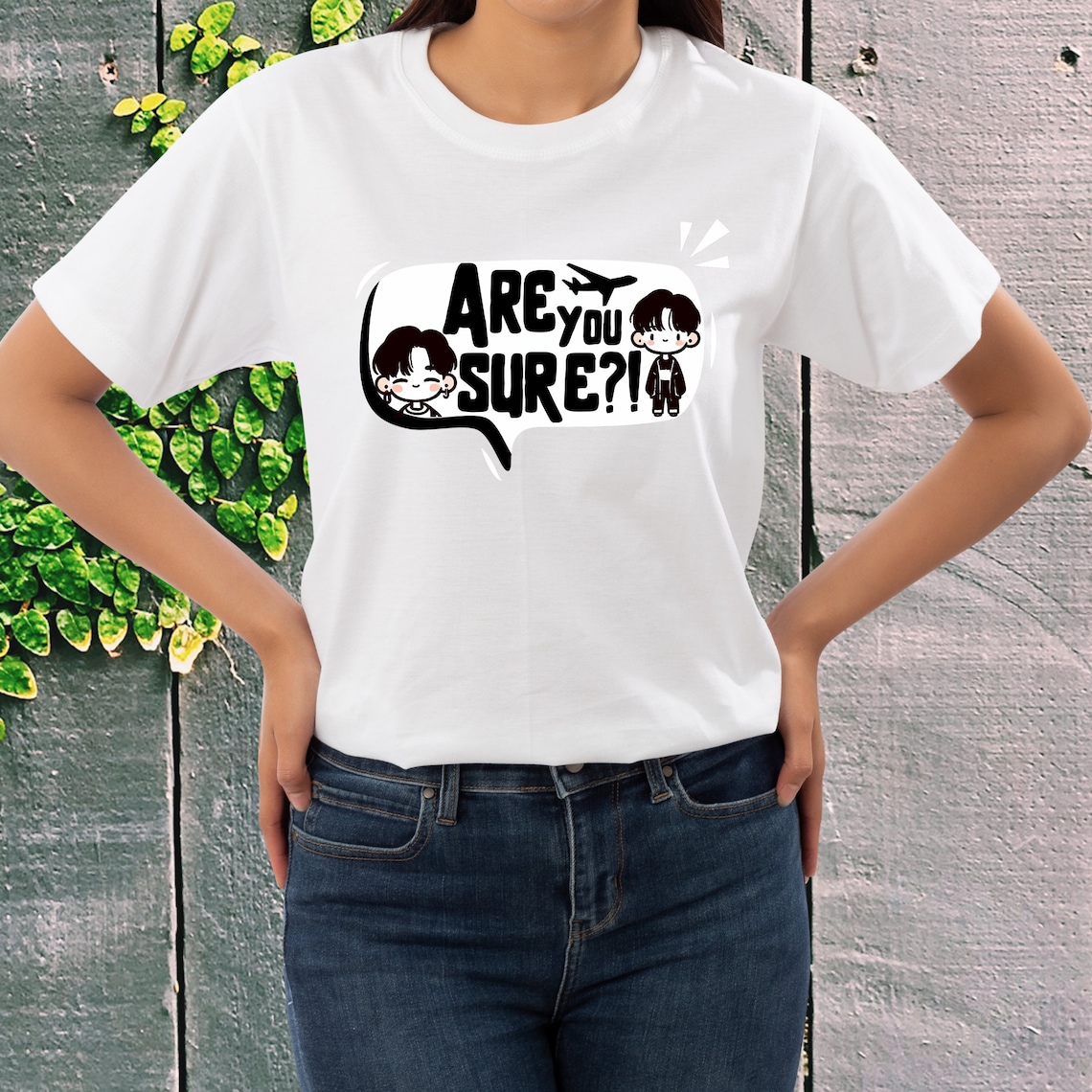 Custom are You Sure T-shirt BTS Jimin & Jungkook Show Merchandise, K ...