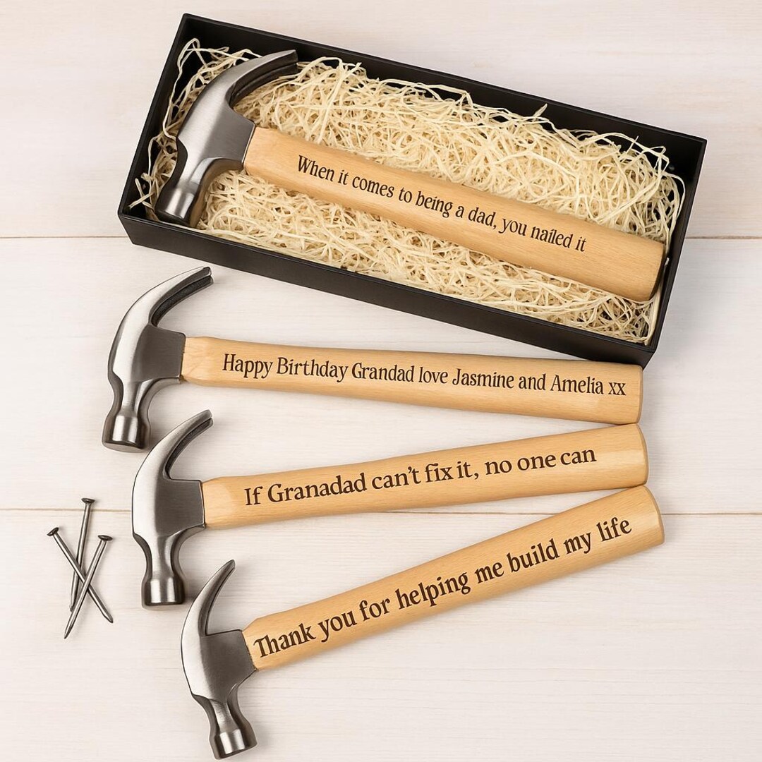 Personalized Hammer Father's Day Gift | Custom Engraved Hammer With ...