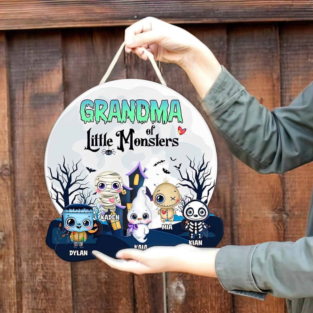 Custom Grandma of Little Monsters Characters With Grandchild Name ...