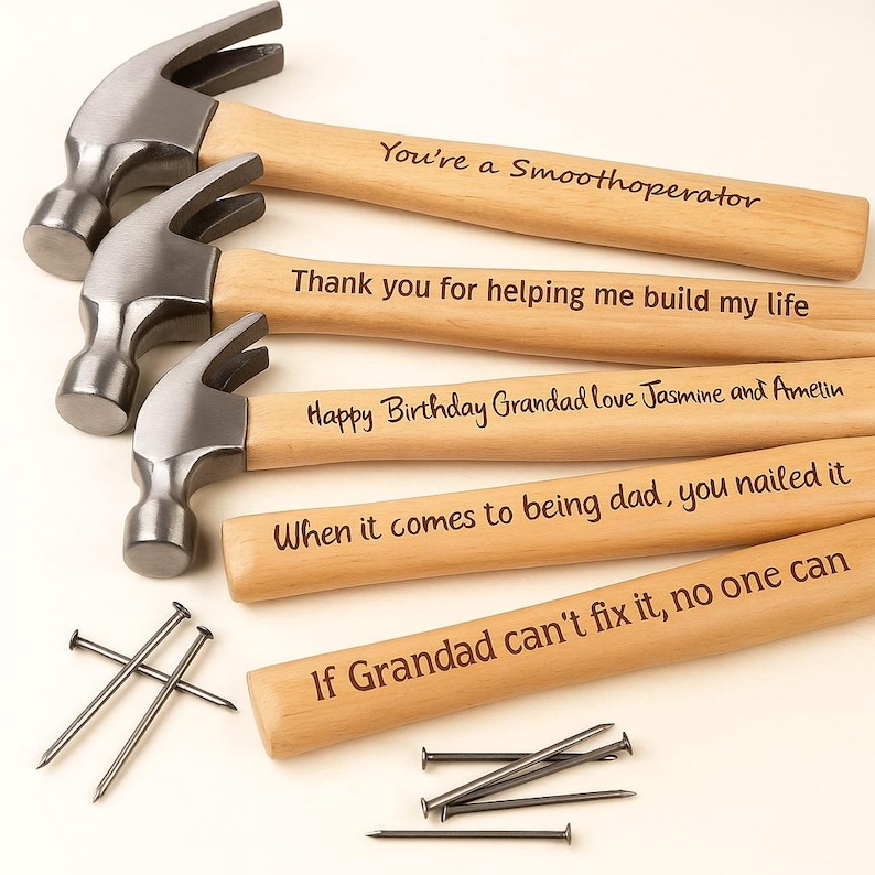 Personalized Hammer Father's Day Gift | Custom Engraved Hammer With ...