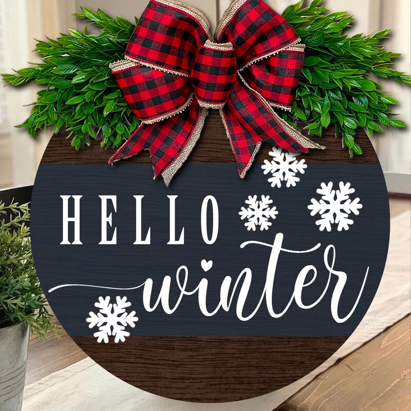 Hello Winter Sign - Etsy