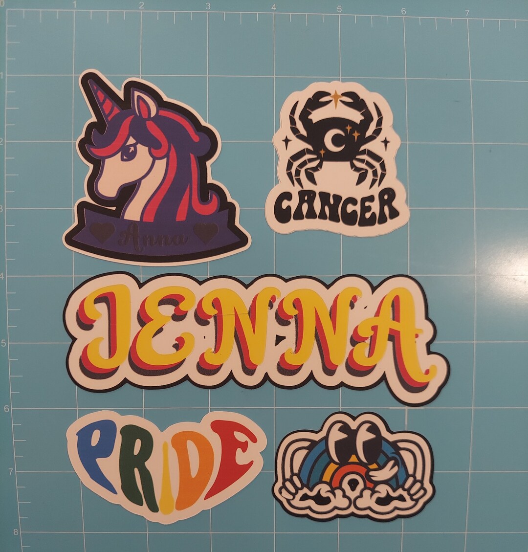 Waterproof Custom Vinyl Tumbler Decals Name Stickers 10 Letter ...