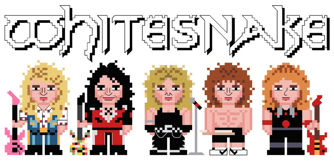 Whitesnake Cross Stitch Pattern - Etsy
