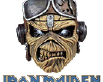 Iron Maiden Logo PDF Cross Stitch Pattern - Etsy