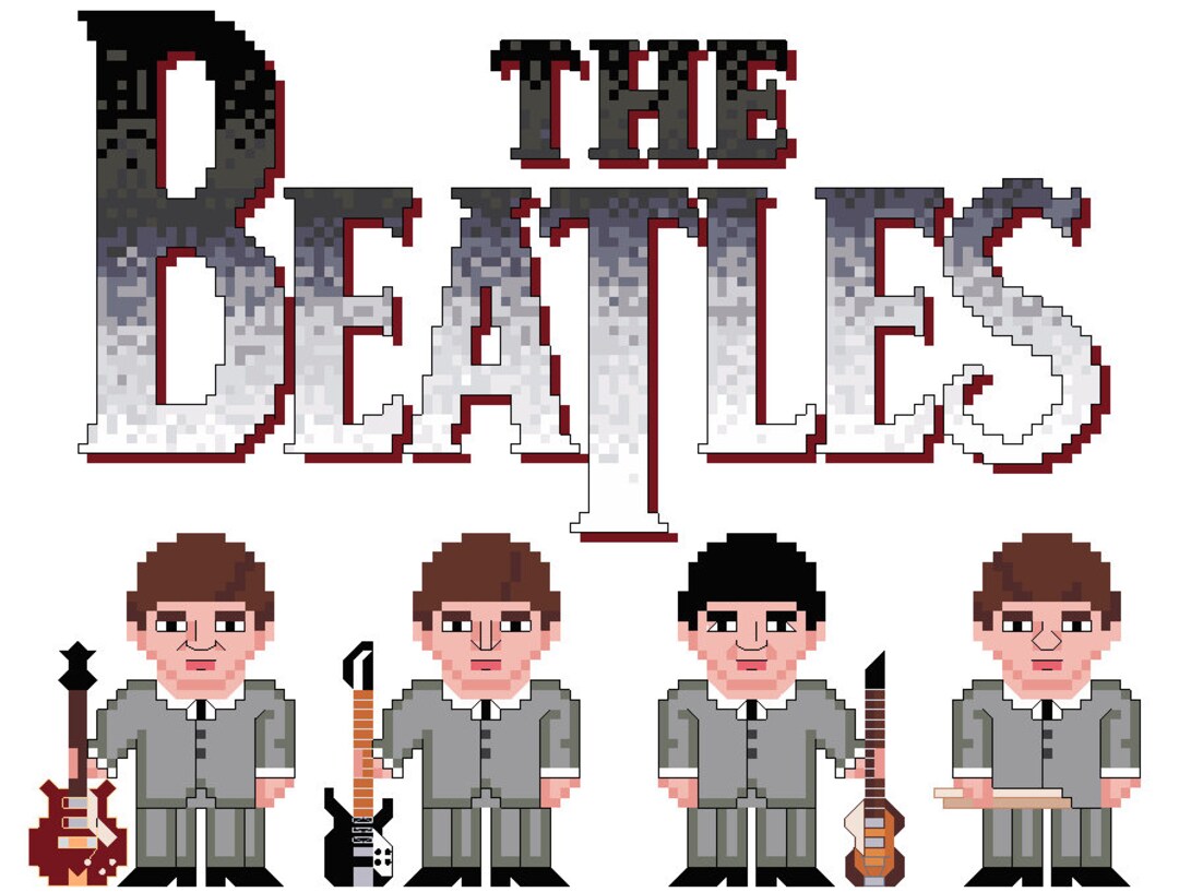 The Beatles 60s Cross Stitch Pattern - Etsy
