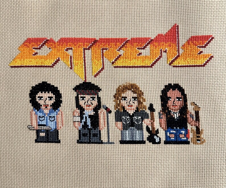 Extreme Band Cross Stitch Pattern - Etsy