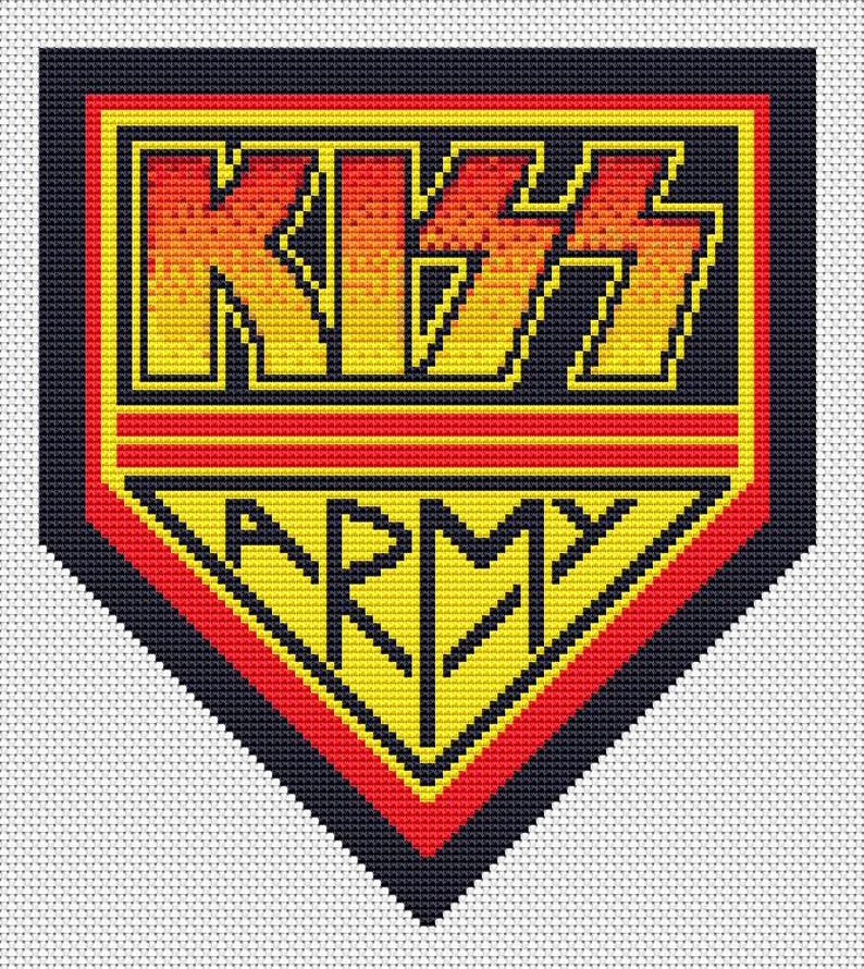 Kiss Army Cross Stitch Pattern - Etsy