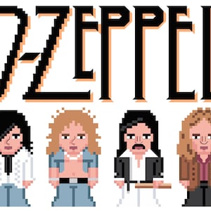 Led Zeppelin Cross Stitch Pattern - Etsy