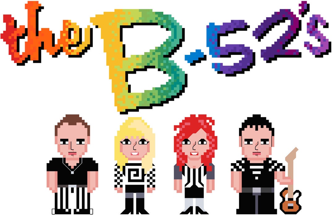 The B-52s Band Cross Stitch Pattern - Etsy